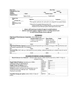 Fillable Online 2013 Internet and Data Order Form Fax Email Print ...