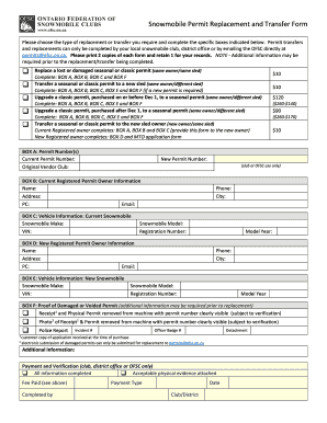 Fillable Online ofsc on BOXAPermitNumber(s) Fax Email Print - pdfFiller