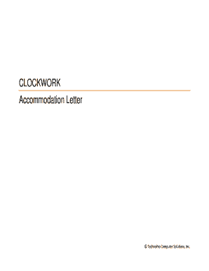 Fillable Online Accommodation Letter Fax Email Print - pdfFiller