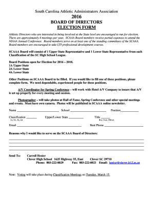 Election Of Board Of Directors Template - Fill Online, Printable ...