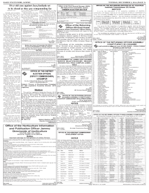 Epaper Daily Excelsior - Fill Online, Printable, Fillable, Blank ...