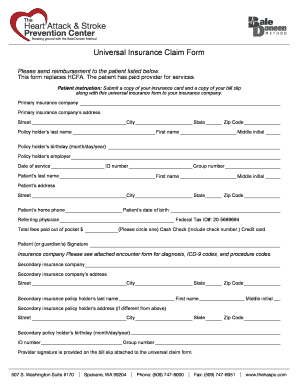 Fillable Online Universal-Insurance-Claim-Form Fax Email Print - pdfFiller