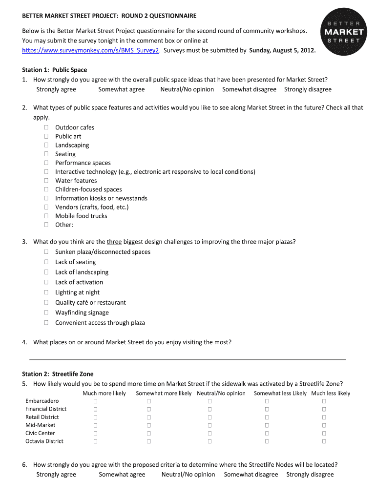 Fillable Online bettermarketstreetsf BETTER MARKET STREET PROJECT ROUND ...