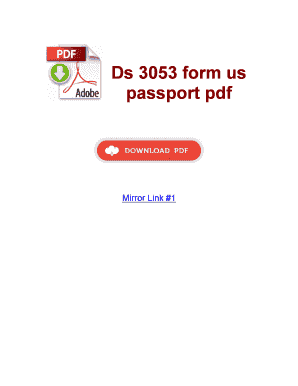 Fillable Online BDs 3053b form us passport pdf - WordPresscom Fax Email ...