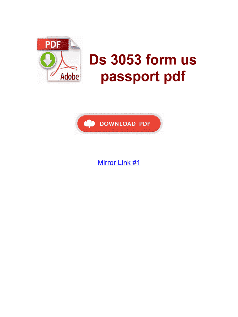 Fillable Online BDs 3053b form us passport pdf - WordPresscom Fax Email ...