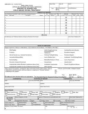 Fillable Online bemusptcsd LDSS-2221A Report of Suspected Child Abuse ...