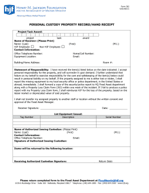 Fillable Online www01 hjf Form 382 Hand Receiptdoc - www01 hjf Fax ...