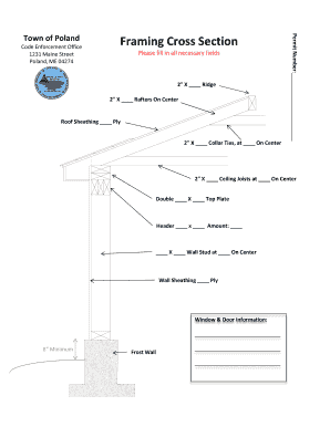 Fillable Online Framing Cross Section - Poland Maine Fax Email Print ...