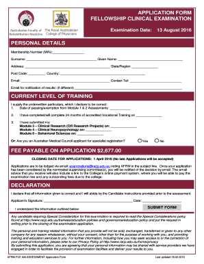 Fillable Online racp edu Download and complete the Fellowship Clinical ...