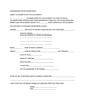 Fillable Online garrison leavenworth army statement in lieu of ...