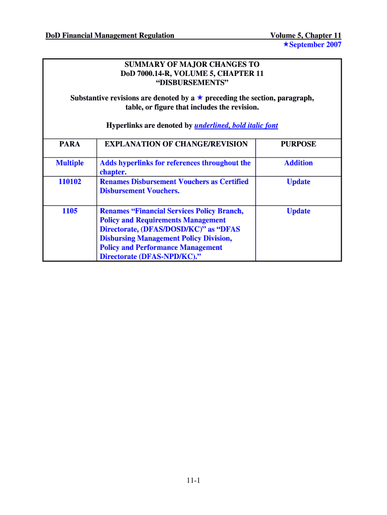 Fillable Online comptroller defense DoD Financial Management Regulation ...