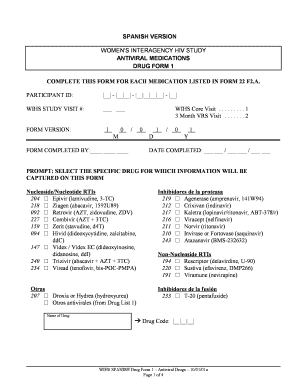 Fillable Online statepiaps jhsph COMPLETE THIS FORM FOR EACH MEDICATION ...