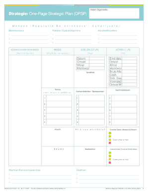 33+ Free Editable One Page Plan Templates in MS Word [DOC] | pdfFiller