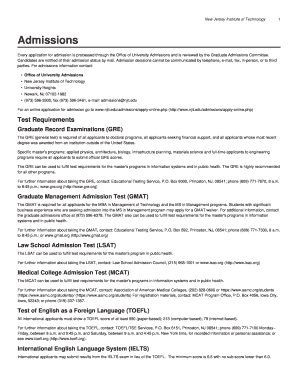 Fillable Online Every application for admission is processed through ...