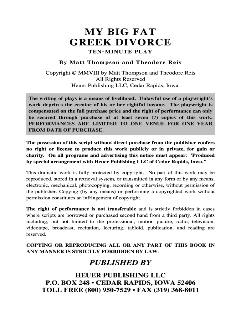 Fillable Online GREEK DIVORCE Fax Email Print - pdfFiller