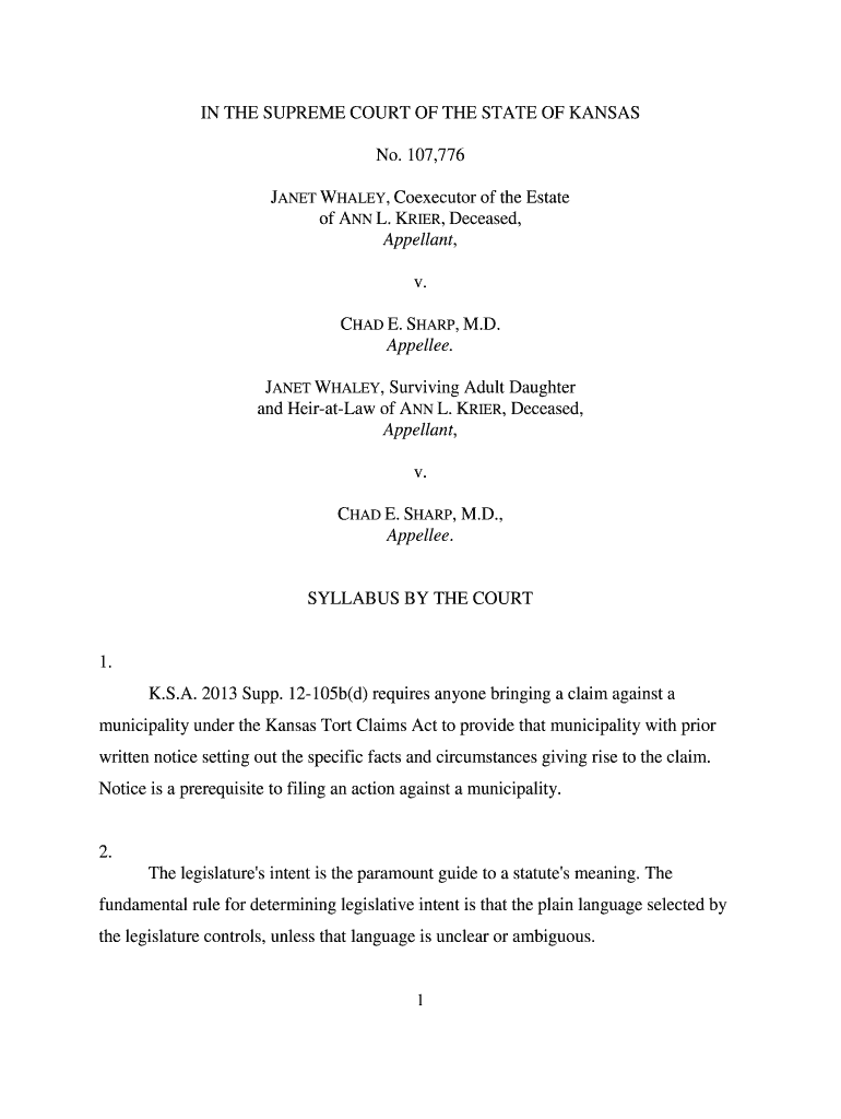 Fillable Online JANET WHALEY, Coexecutor of the Estate Fax Email Print ...