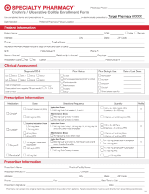 Fillable Online Crohns Ulcerative Colitis Enrollment Form Fax Email ...
