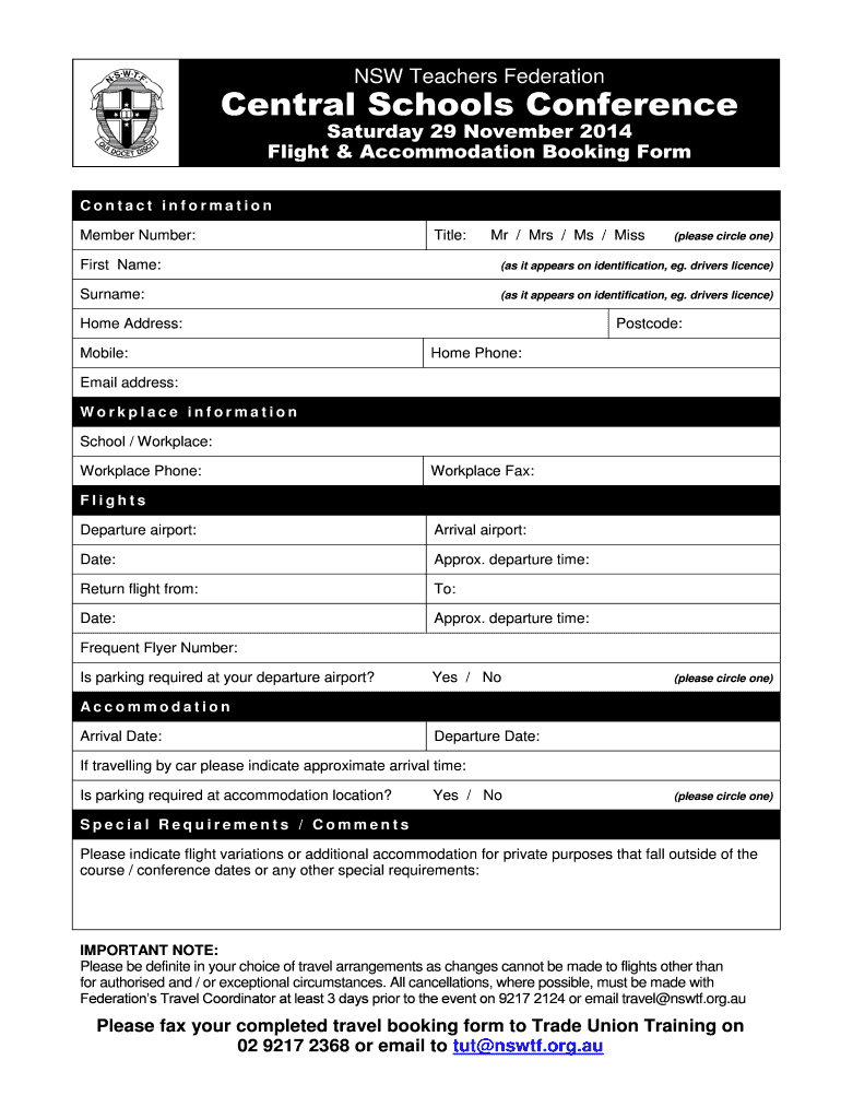 Fillable Online FLIGHT & Fax Email Print - pdfFiller