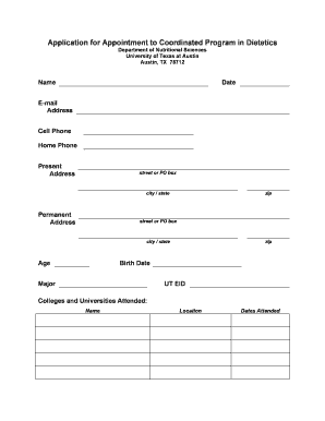 Fillable Online he utexas Austin, TX 78712 Fax Email Print - pdfFiller