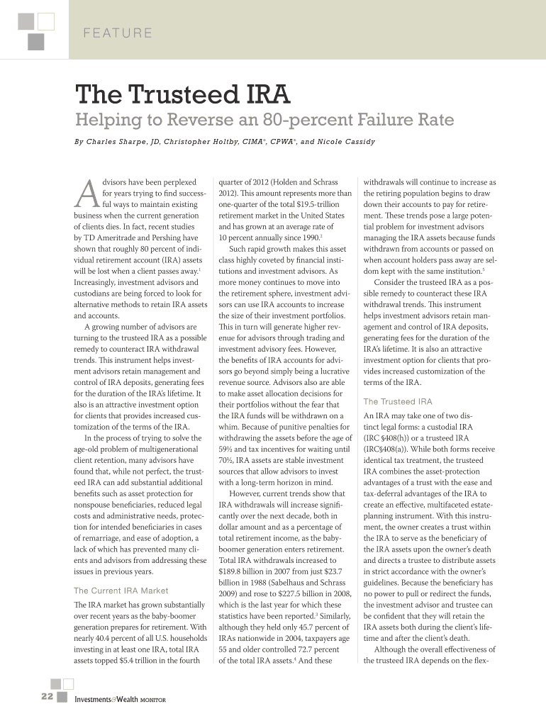 Fillable Online The Trusteed IRA Fax Email Print - pdfFiller