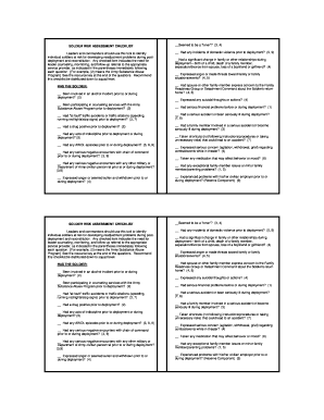Fillable Online SOLDIER RISK ASSESSMENT CHECKLIST Fax Email Print ...