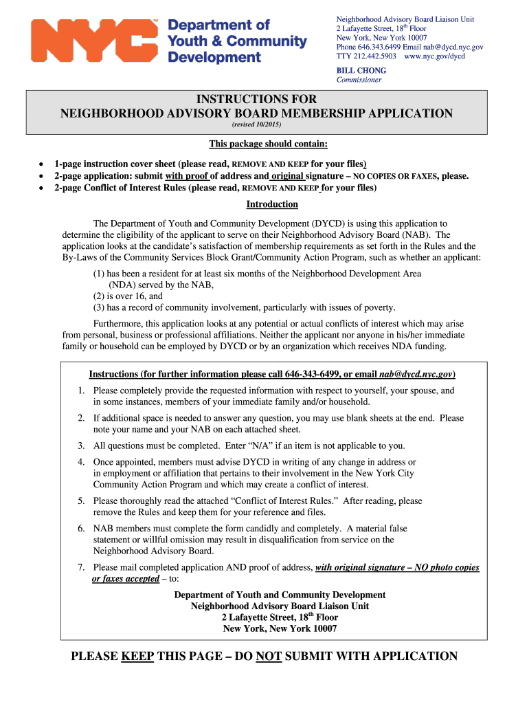 Fillable Online nyc NAB Application final - 10-2015 - New York City ...