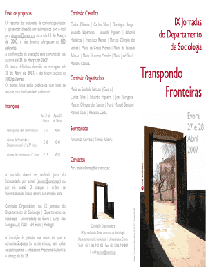 Fillable Online home uevora Envio de propostas poster Carlos Oliveira ...