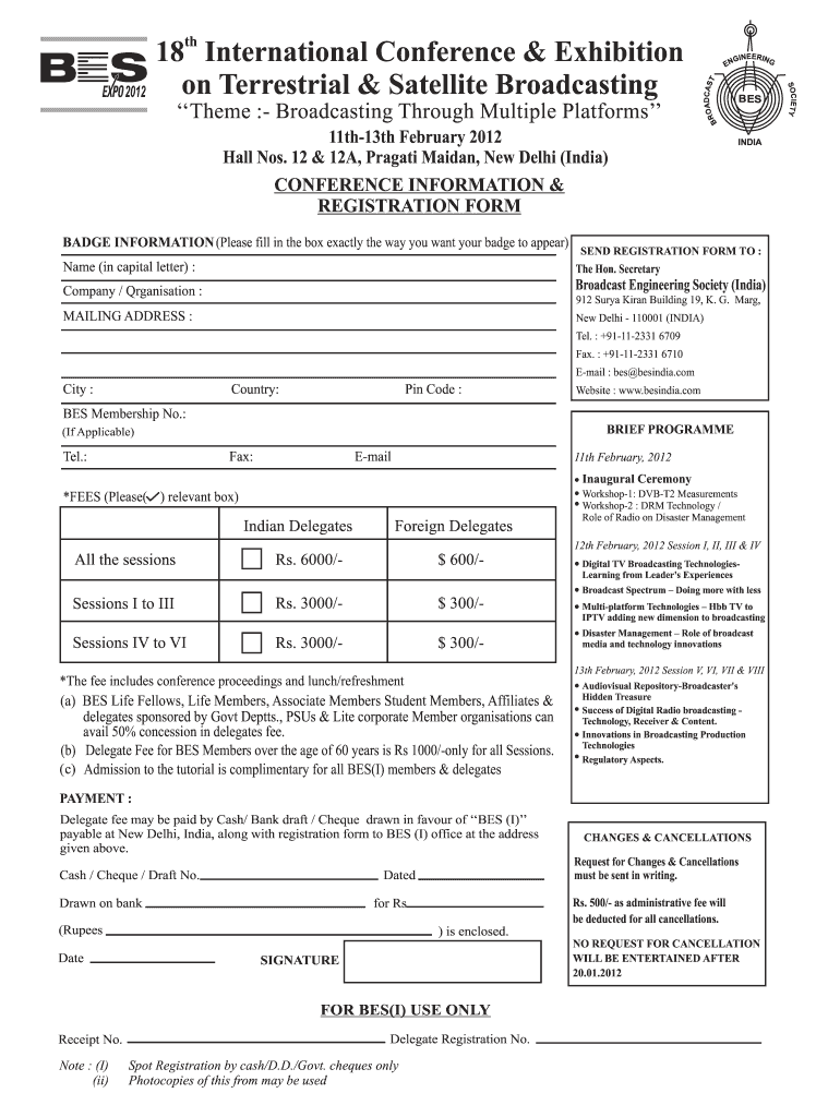 Fillable Online 18th International Conference & Fax Email Print - pdfFiller