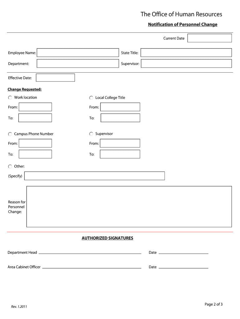 Fillable Online hr tcnj PROCESS TO UPDATE EMPLOYEE RECORDS DUE TO ...