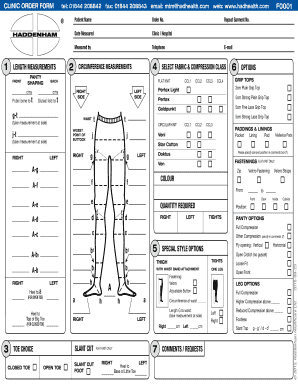 Fillable Online CLINIC ORDER FORM tel 01844 208842 fax 01844 208843 Fax ...