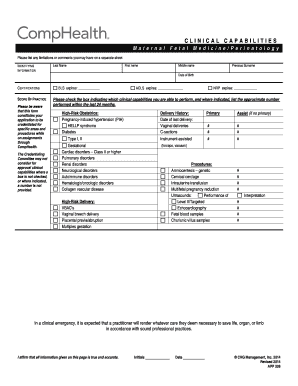 Fillable Online Maternal Fetal Medicine/Perinatology Fax Email Print ...
