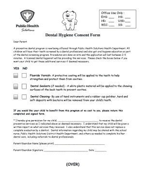 Fillable Online dillerodell Healthy Smile Consent Form - dillerodell ...
