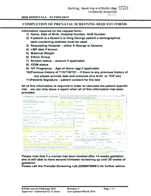 Fillable Online 5431 Completion PNS Request Forms - BHRUT Fax Email ...