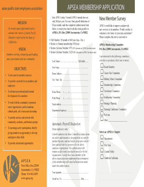 Fillable Online apsea Asian paci c state employees association apsea ...