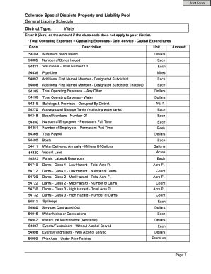 Fillable Online Colorado Special Districts Property and Liability Pool ...