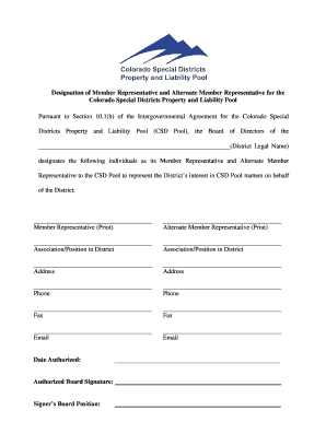 Fillable Online Representative Appointment Form 01 26 2012 with Logodoc ...