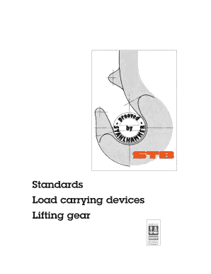 Fillable Online Standards Load carrying devices Lifting gear - CM do ...