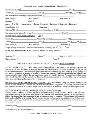 Fillable Online Bipt New Patient Information Formpdf Fax Email Print ...