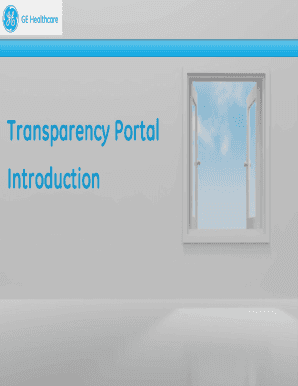 Fillable Online Transparency Portal Fax Email Print - pdfFiller