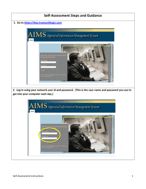 Fillable Online Self-Assessment Steps and Guidance Fax Email Print ...