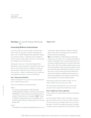 Fillable Online armymwr US Army NAF Employee 401k Savings Plan 90076 ...