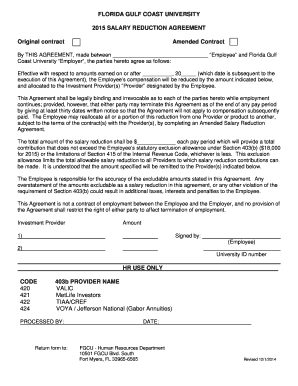 Fillable Online fgcu Amended Contract - fgcu Fax Email Print - pdfFiller