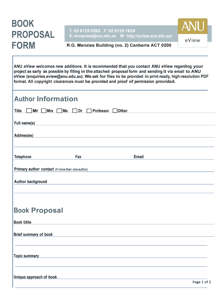 Fillable Online eview anu edu Author Information - Australian National ...