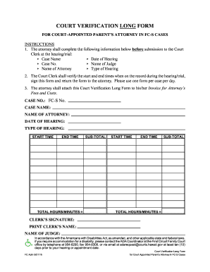 Fillable Online courts state hi COURT VERIFICATION LONG FORM - Hawaii ...