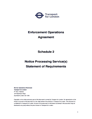 Fillable Online tfl gov Eops Schedule 2 Statement of Requirements ...