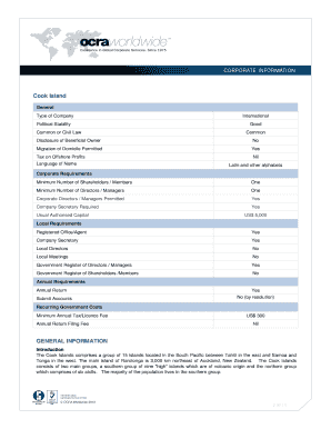 Fillable Online Cook Island Fax Email Print - pdfFiller