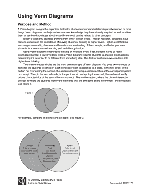 Fillable Online A Venn diagram is a graphic organizer that helps ...