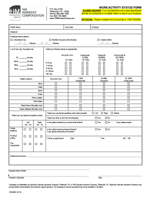Fillable Online Physical Capacity Form - hasdpanet Fax Email Print ...
