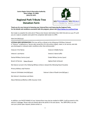 Fillable Online crpr Regional Park Tribute Tree Donation Form - CRPR ...