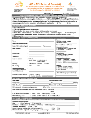 Aic Referral Form - Fill Online, Printable, Fillable, Blank | pdfFiller